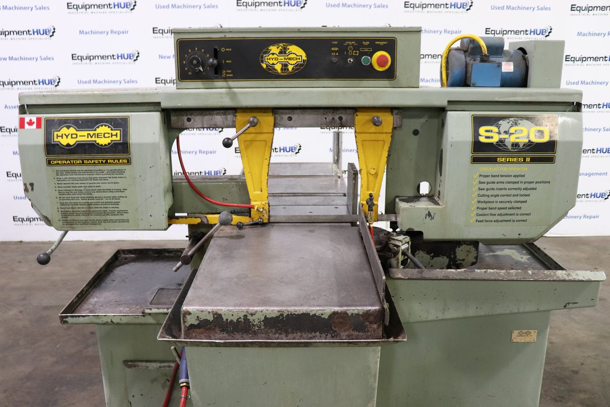 Hyd-Mech S-20 Series II 13" x 18" Mitering Horizontal Band Saw - The ...