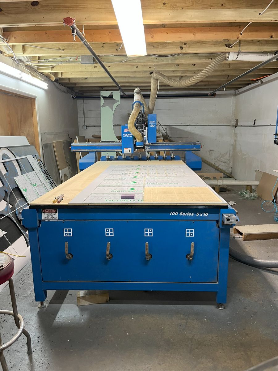 CLN Series 100 5' x 10' CNC Router w/ Reciprocating Knife - The ...