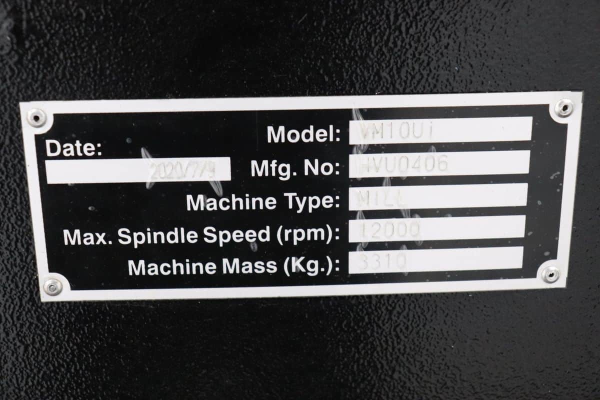Hurco VM10Ui 5-Axis Integrated Trunnion CNC Vertical Machining Center ...