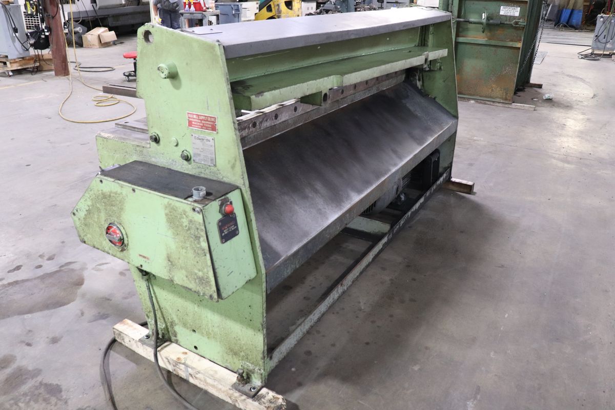 Edwards 3.25/2000DD 6' x 10 Gauge Mechanical Shear, 79.5" Max Cutting ...
