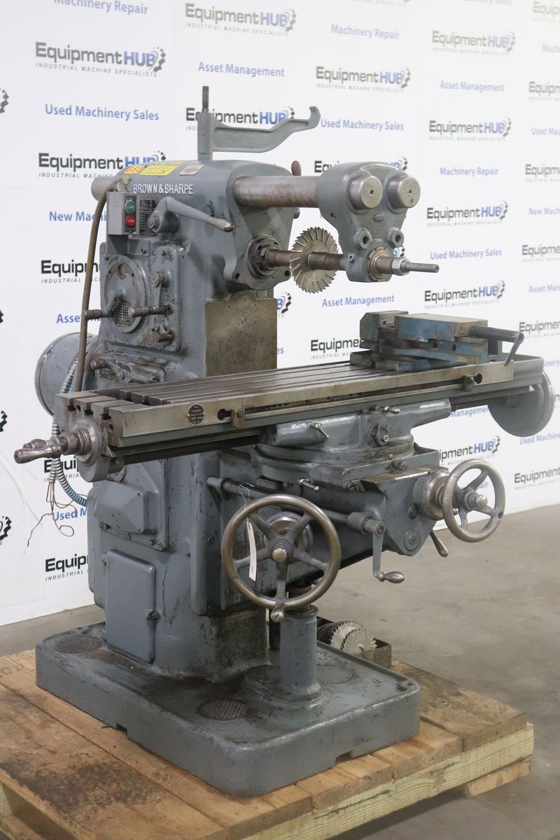 Brown & Sharpe No. 2 Universal Light Type Horizontal Milling Machine ...