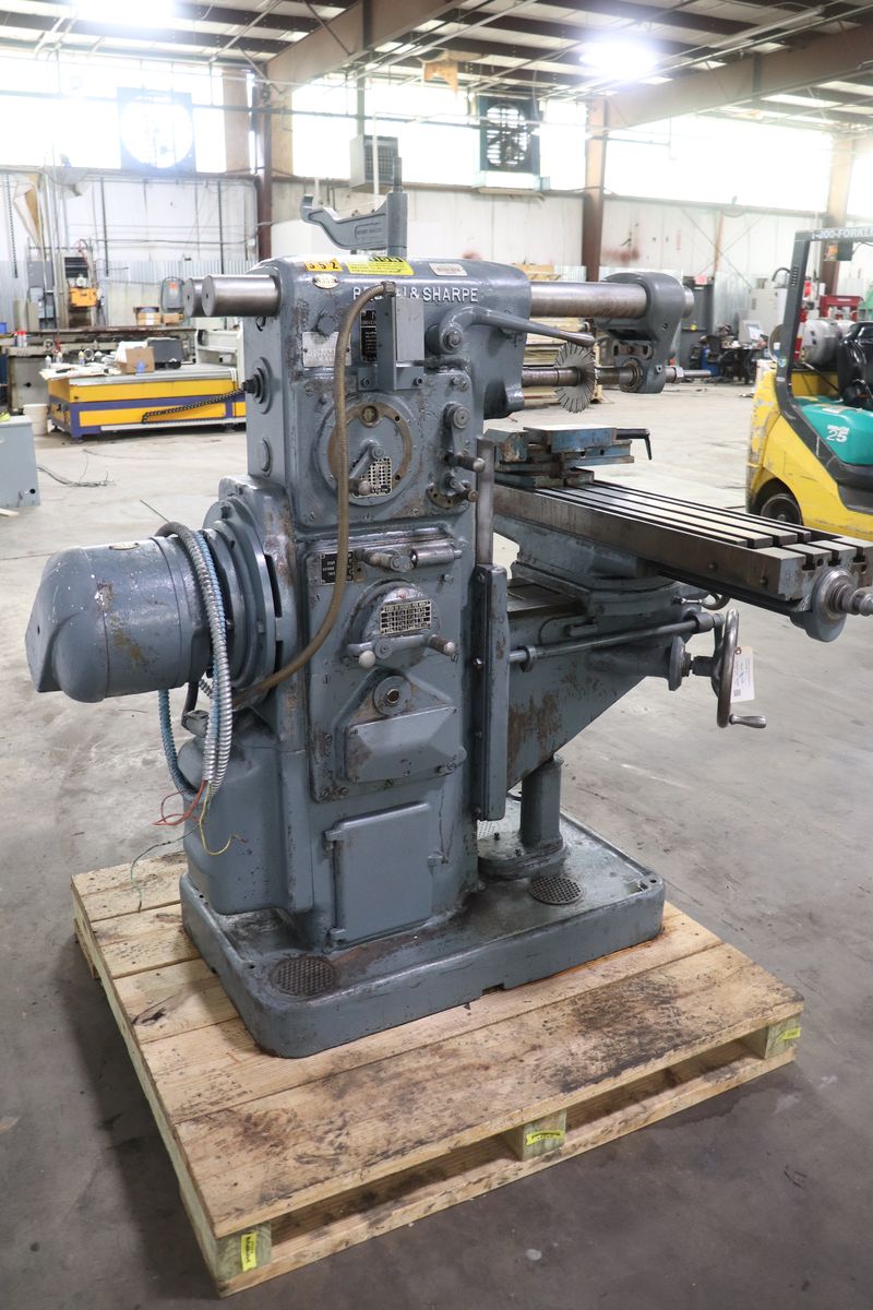 Brown & Sharpe No. 2 Universal Light Type Horizontal Milling Machine ...