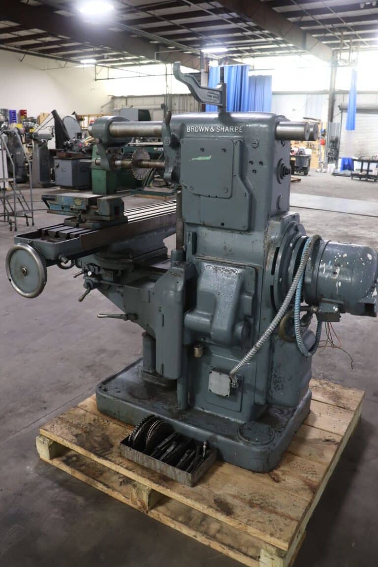 Brown & Sharpe No. 2 Universal Light Type Horizontal Milling Machine ...