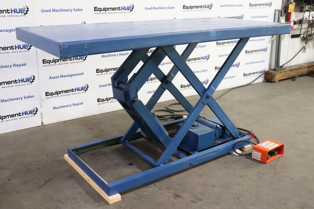 American M-1202-3A 84" x 36" Hydraulic Scissor Lift Table - The ...