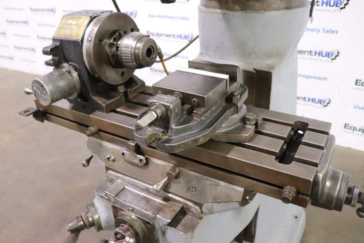 Bridgeport M Head 9" x 32" Vertical Milling Machine w/ Pneumatic ...