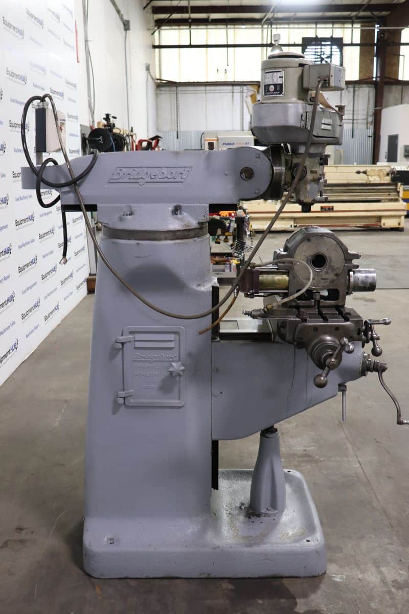 Bridgeport M Head 9" x 32" Vertical Milling Machine w/ Pneumatic ...