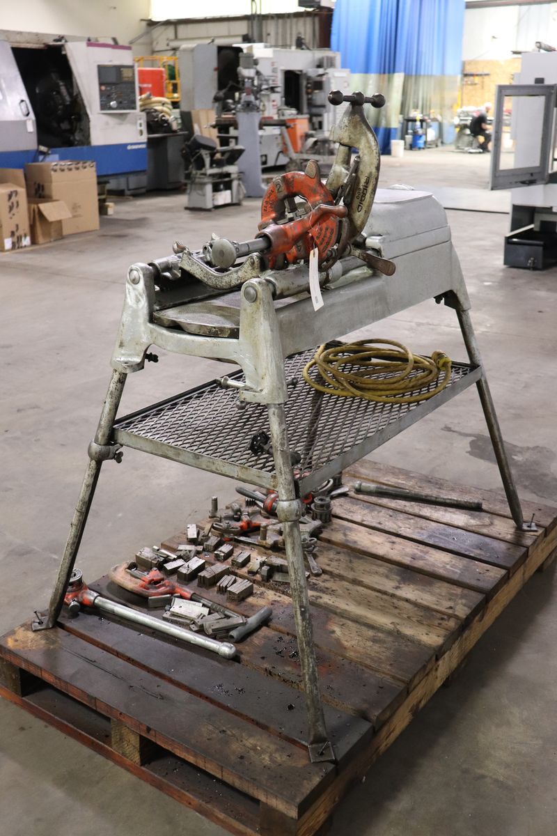 Ridgid 500 1/8" - 2" Pipe and Bolt Threading Machine - The Equipment Hub
