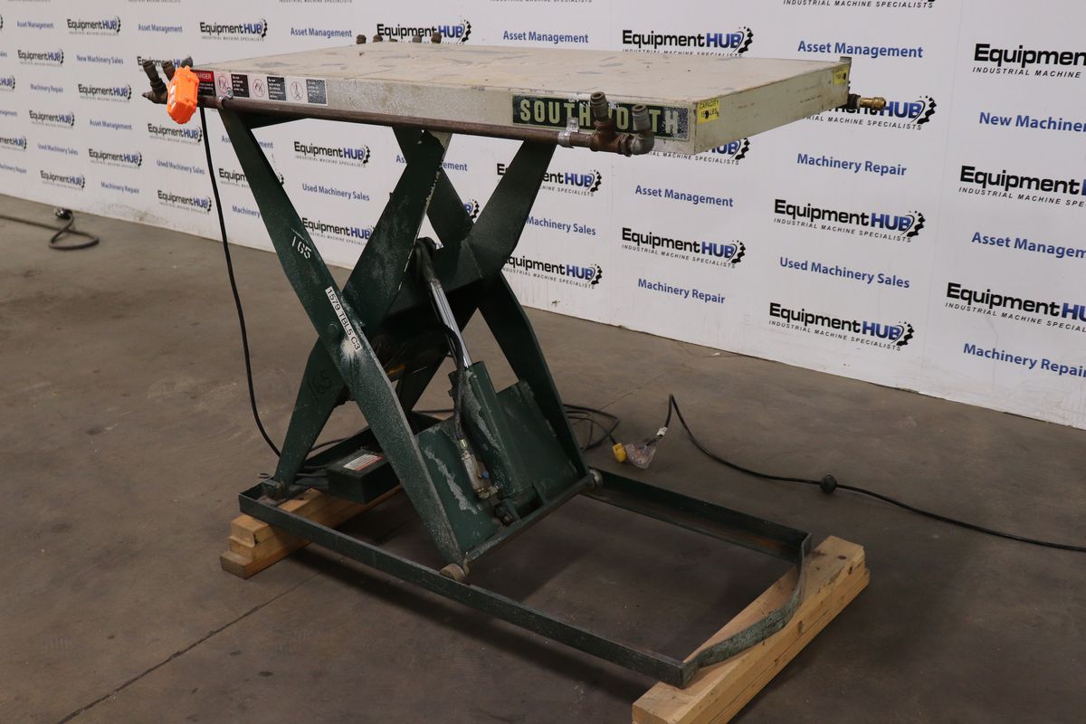 Southworth 24" x 48" 1,500 Lb. Capacity Hydraulic Scissor Lift Table ...