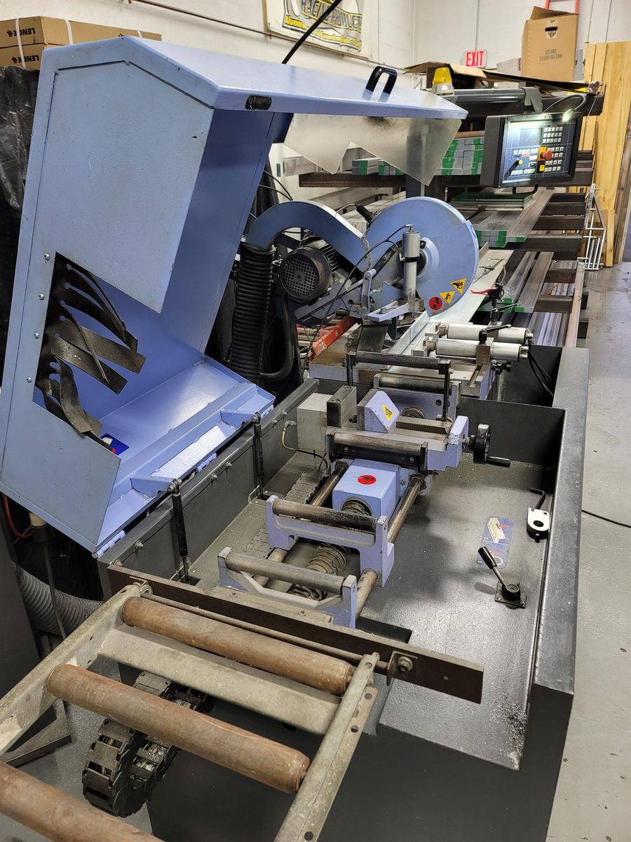 MEP Cobra 350 CNC FE Automatic Aluminum Circular Saw w/ Dust Collector ...
