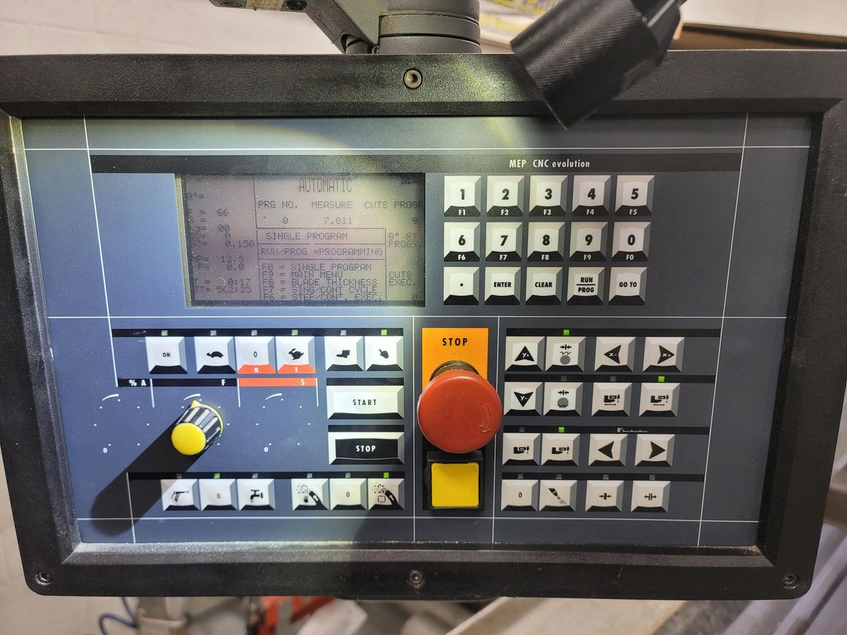 MEP Cobra 350 CNC FE Automatic Aluminum Circular Saw w/ Dust Collector ...