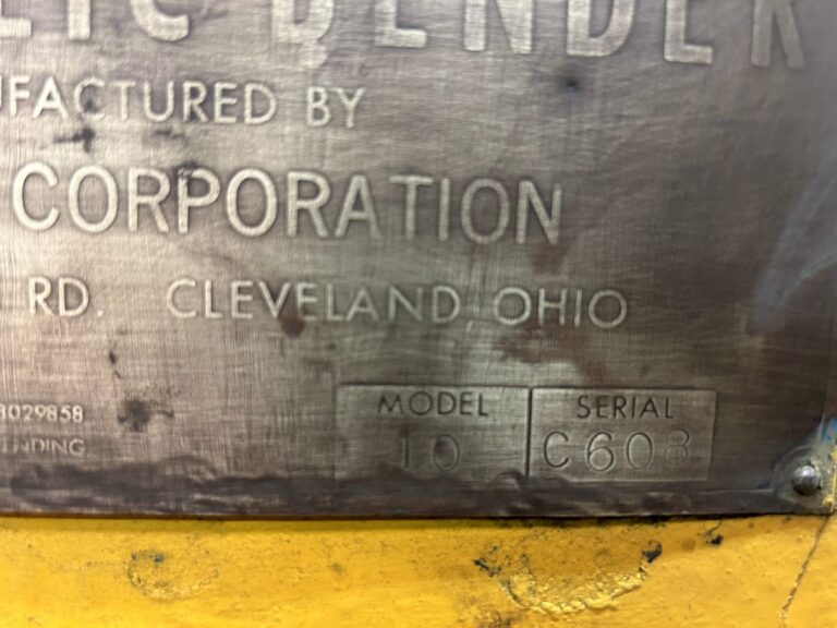 Roto Die Model 10 10' x 16 Gauge Hydraulic Press Brake Bender - The ...