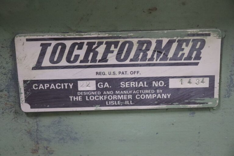 Lockformer 22 Gauge Rollformer Forming Machine - The Equipment Hub