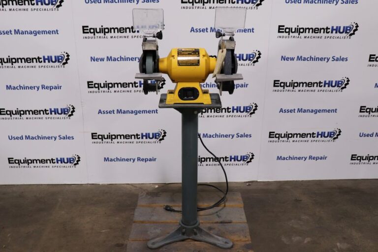 DeWalt DW758 8" Bench Grinder w/ Pedestal Stand - The Equipment Hub