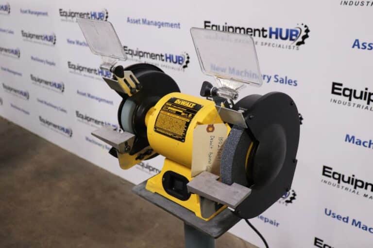DeWalt DW758 8" Bench Grinder w/ Pedestal Stand - The Equipment Hub