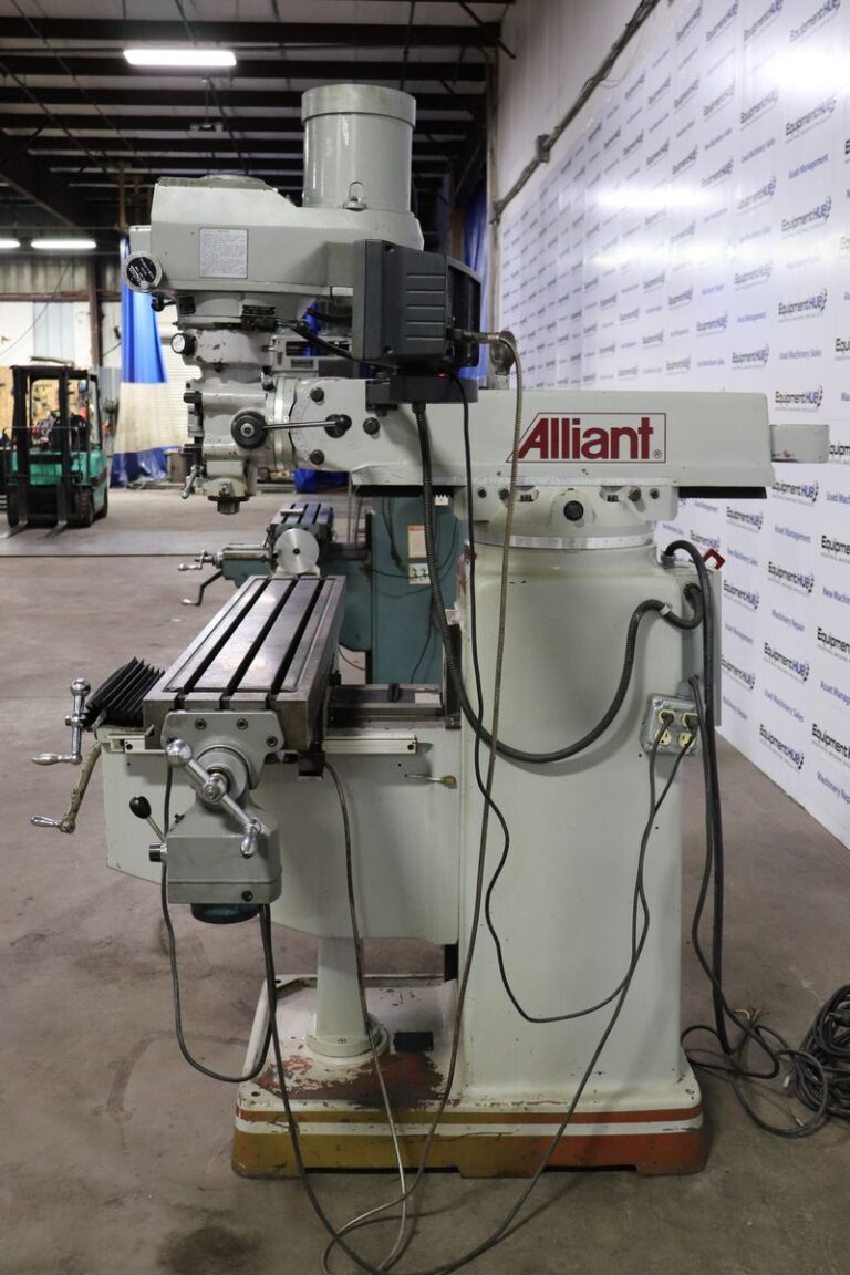 Alliant 1054-3V 10" x 54" Variable Speed Vertical Milling Machine w ...
