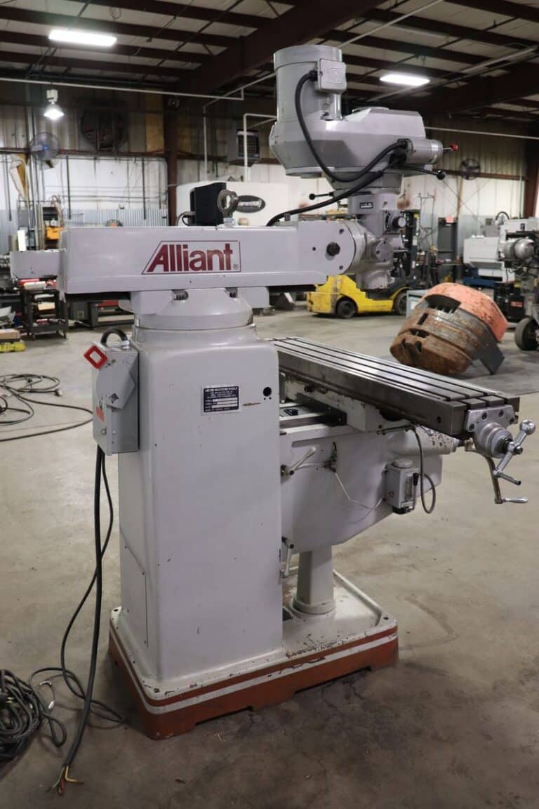 Alliant 1054-3V 10" x 54" Variable Speed Vertical Milling Machine w ...