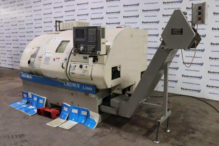 Okuma 762S-SB Crown L1060 CNC Turning Center Lathe - The Equipment Hub