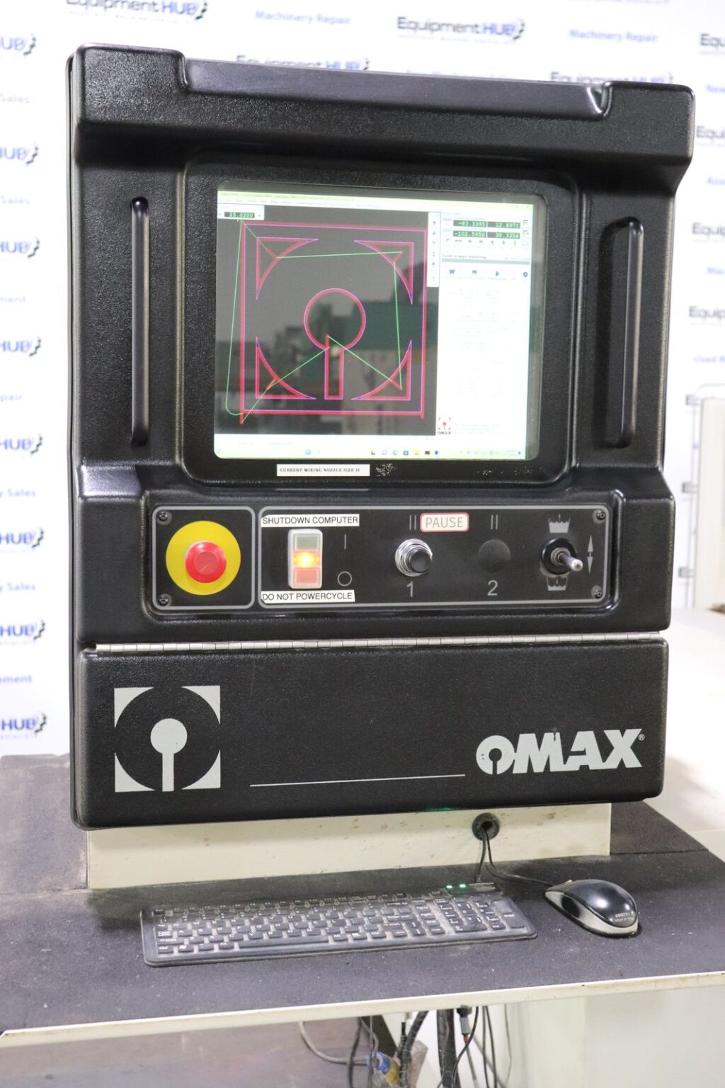 Omax 60120 5' x 10' CNC Waterjet Cutter w/ A-Jet Multi-Axis Head - The ...