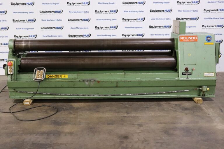 Roundo PS-205 8' x 3/8" Hydraulic Double Pinch Plate Power Roll - The ...