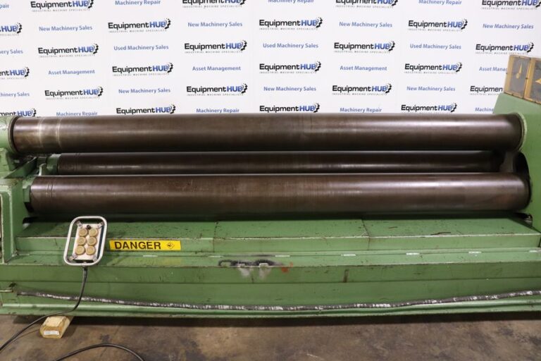 Roundo PS-205 8' x 3/8" Hydraulic Double Pinch Plate Power Roll - The ...