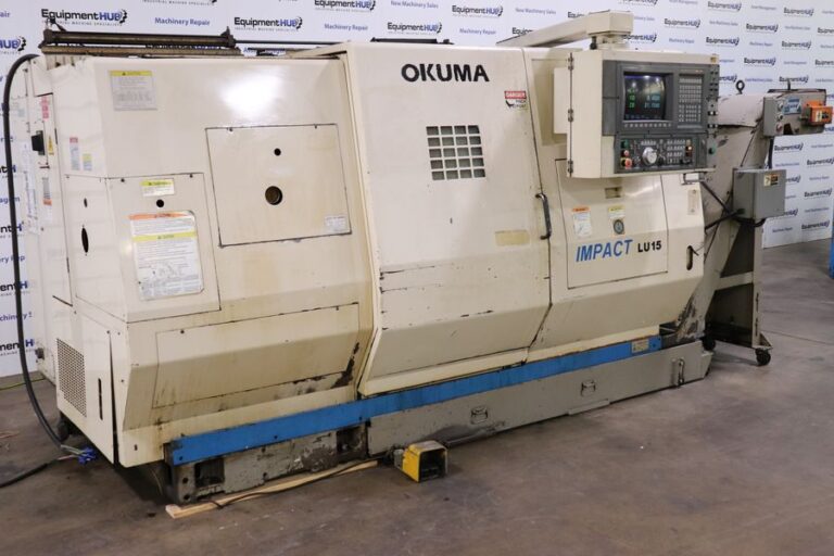 Okuma LU15 Impact Twin-Turret CNC Turning Center Lathe - The Equipment Hub