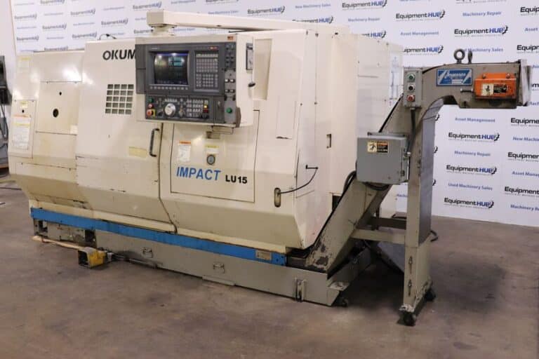 Okuma LU15 Impact Twin-Turret CNC Turning Center Lathe - The Equipment Hub