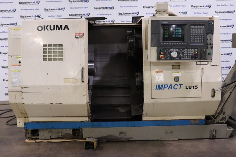 Okuma LU15 Impact Twin-Turret CNC Turning Center Lathe - The Equipment Hub