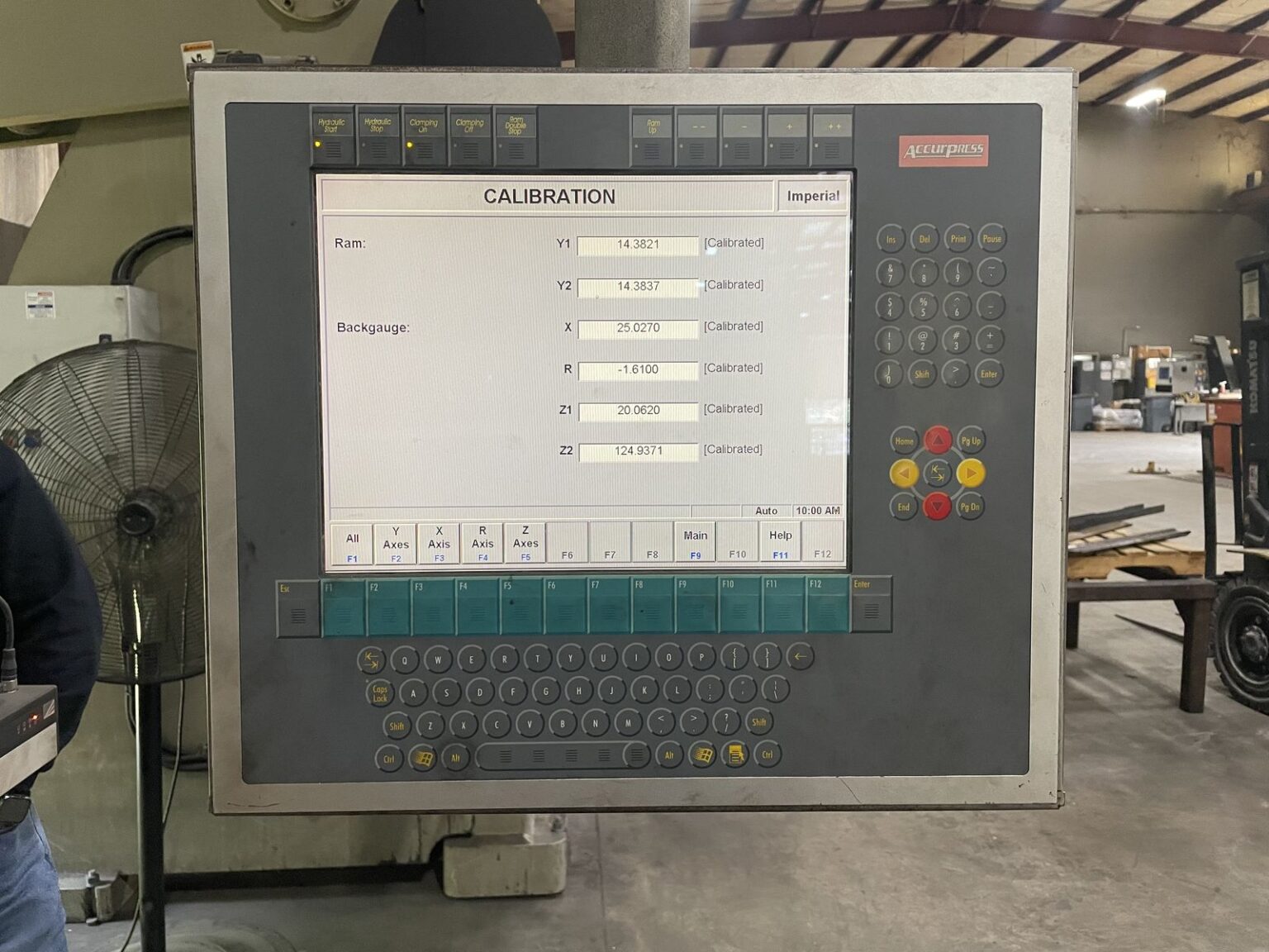 Accurpress 425012 Edge 250 Ton x 12' CNC Press Brake - The Equipment Hub