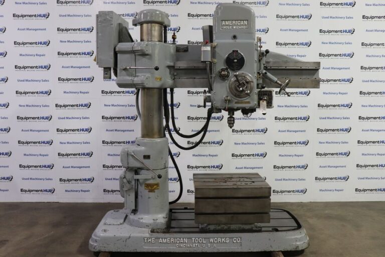 American Hole Wizard 4' x 9" Radial Arm Drill - The Equipment Hub
