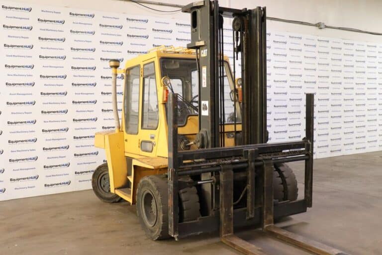 Caterpillar DP70 15,500 Lb. Capacity Diesel Enclosed Cab Forklift - The ...