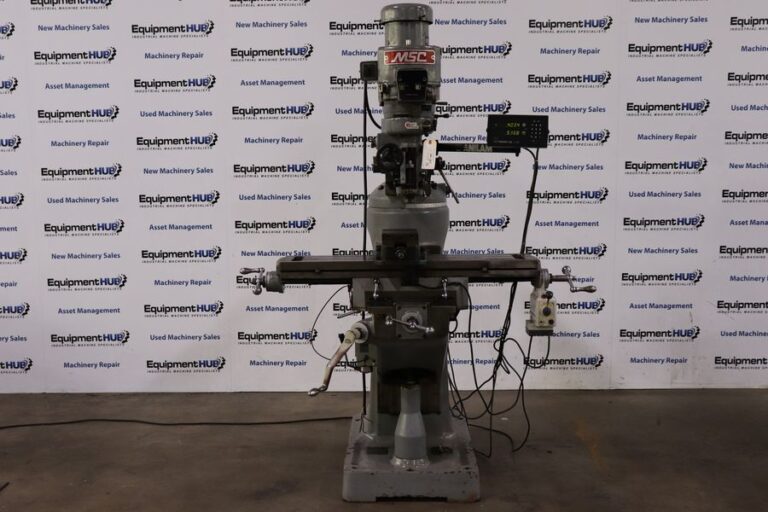 MSC 953110 9" x 42" Vertical Milling Machine w/ Anilam Wizard 100 DRO ...