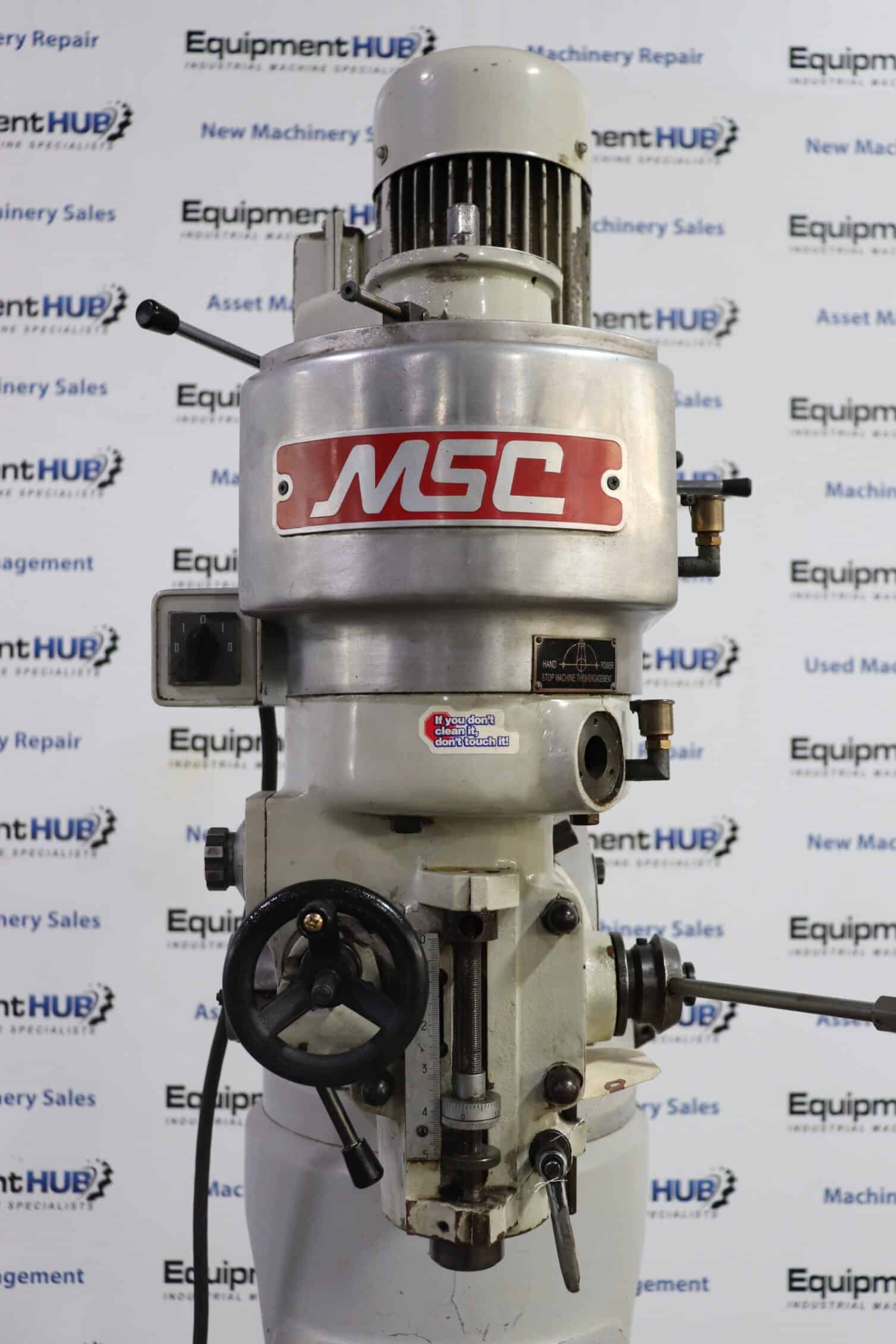 MSC 9″ x 42″ Vertical Milling Machine w/ Power Feed - The Equipment Hub