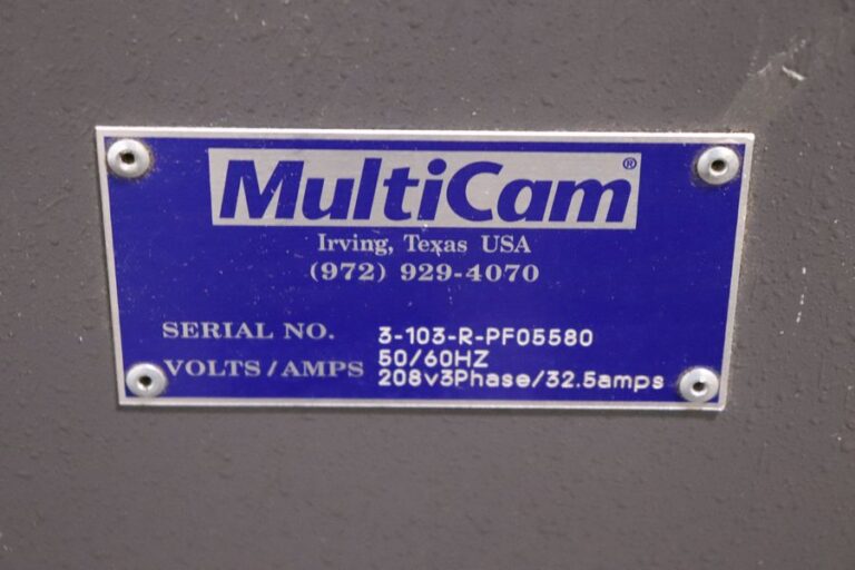 Multicam 3000 Series 3-103-R 4' x 8' CNC Router w/ ATC & Vacuum Pump ...