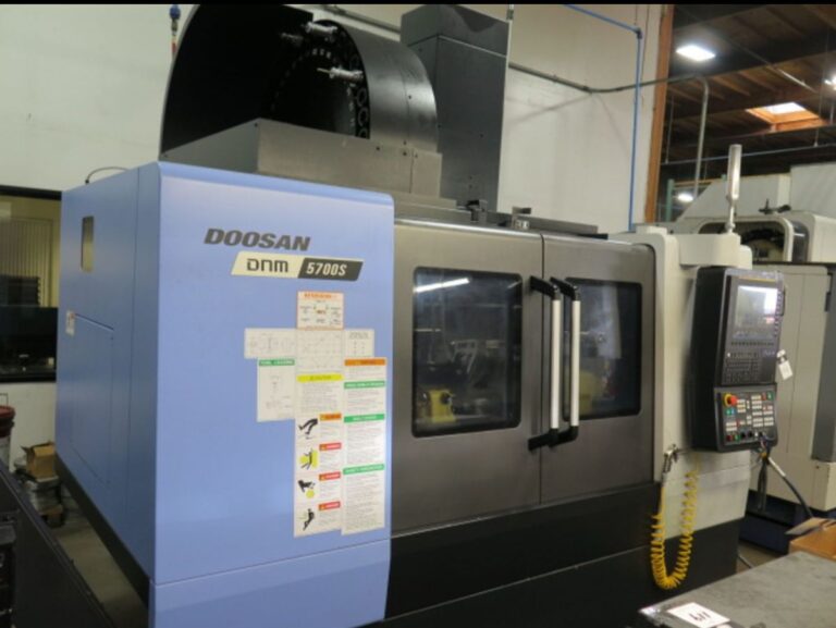 Doosan DNM 5700S CNC Vertical Machining Center w/ 4th Axis Rotary (2022 ...