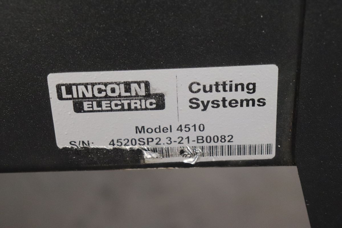 Lincoln Electric 4510 Torchmate 5' x 10' CNC Plasma Table w/ Flexcut 80 ...
