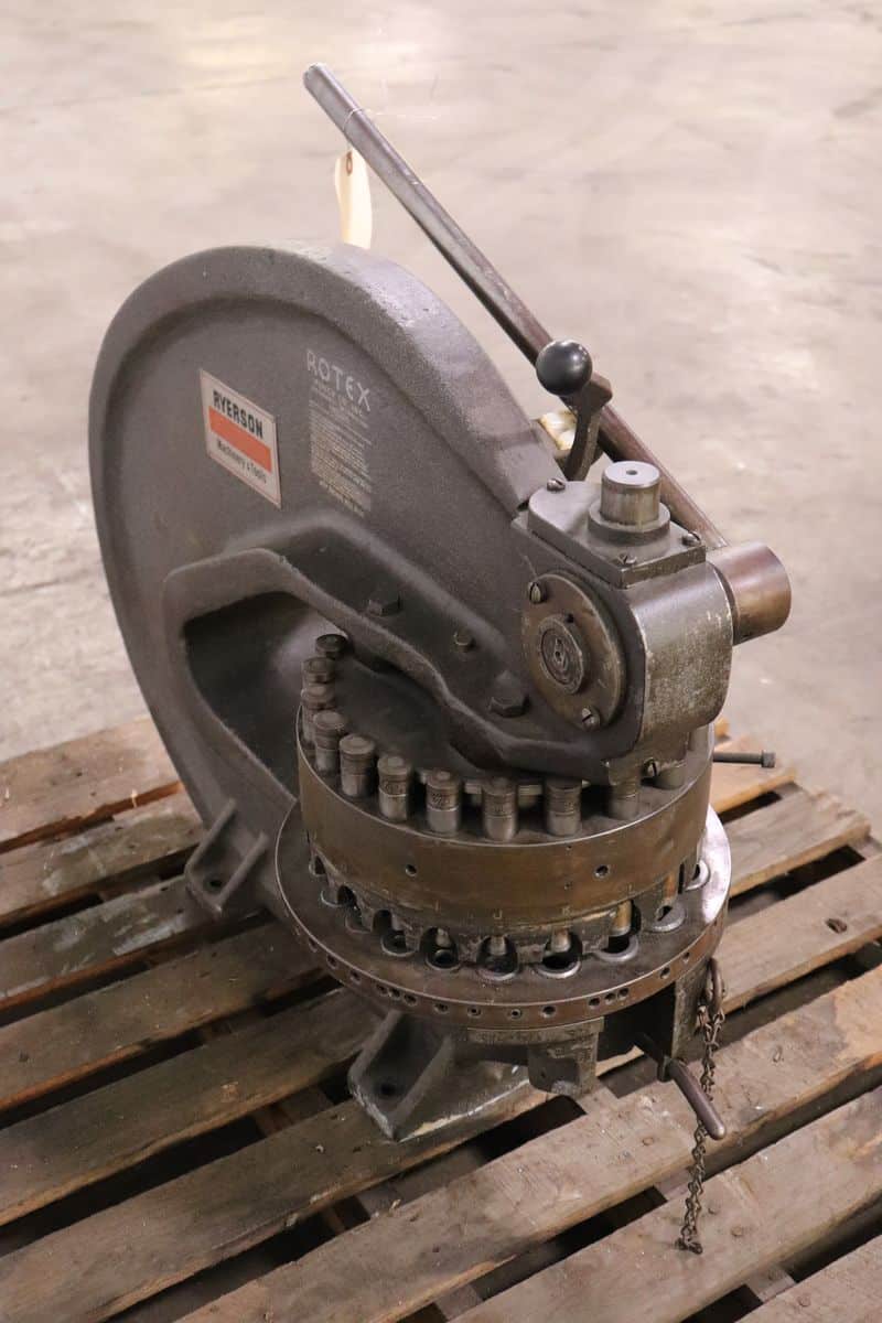 Rotex R18A 8 Ton 18" Throat Manual Rotary Hand Turret Punch - The ...