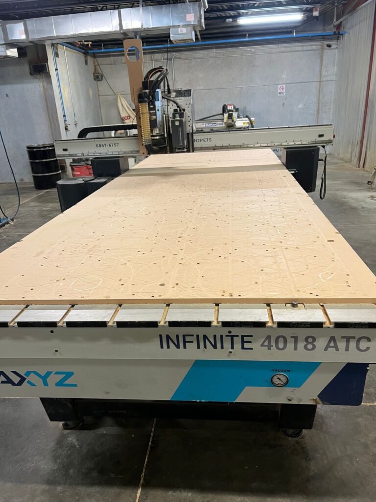 AXYZ Infinite 4018 5' x 20' CNC Router w/ Oscillating Knife - The ...