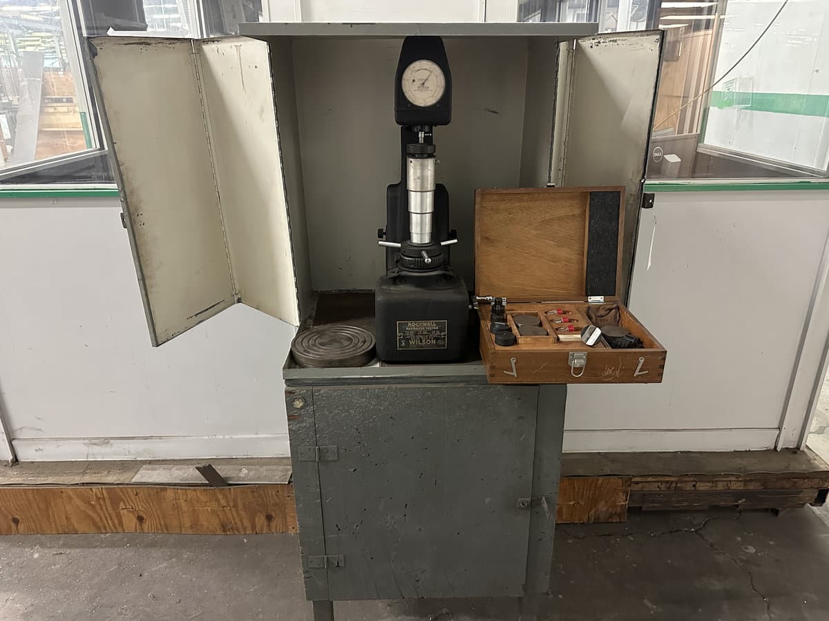 Wilson Rockwell 3JR Hardness Tester w/ Goko Seiki Accessories Set and ...