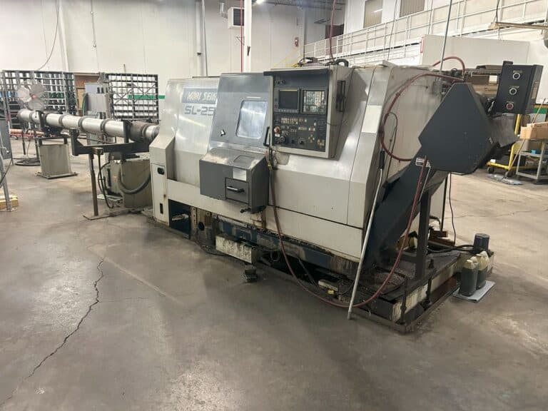 Mori Seiki SL-25 CNC Lathe w/ LNS Hydrobar Bar Feeder - The Equipment Hub