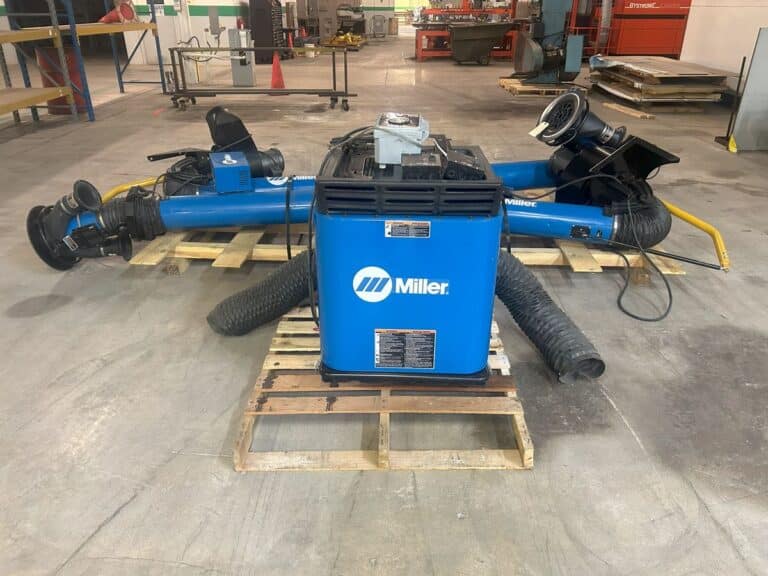 Miller SA-812-ZF-WM Filtair SWX Dual 8" x 12' Arm Welding Fume ...
