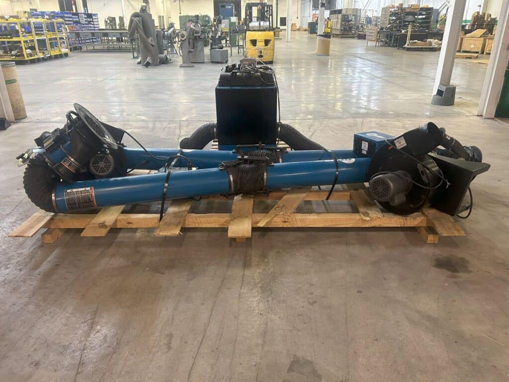 Miller SA-812-ZF-WM Filtair SWX Dual 8" x 12' Arm Welding Fume ...