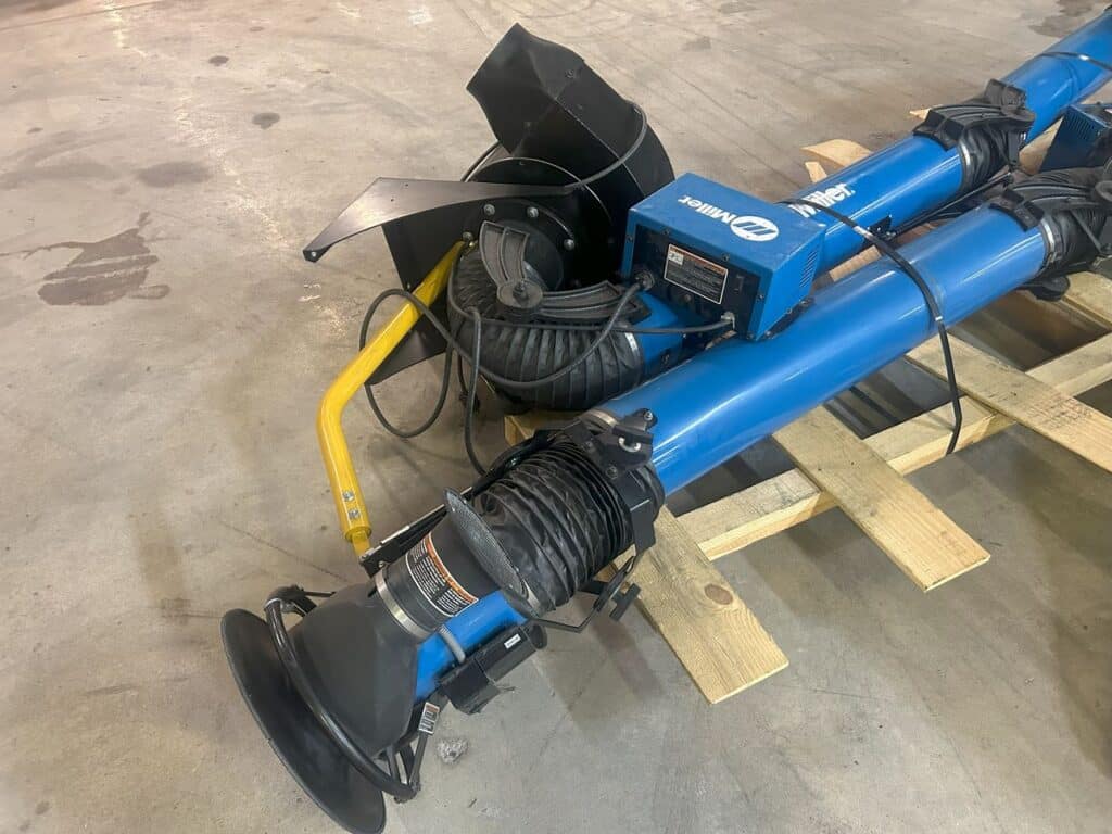 Miller SA-812-ZF-WM Filtair SWX Dual 8" x 12' Arm Welding Fume ...